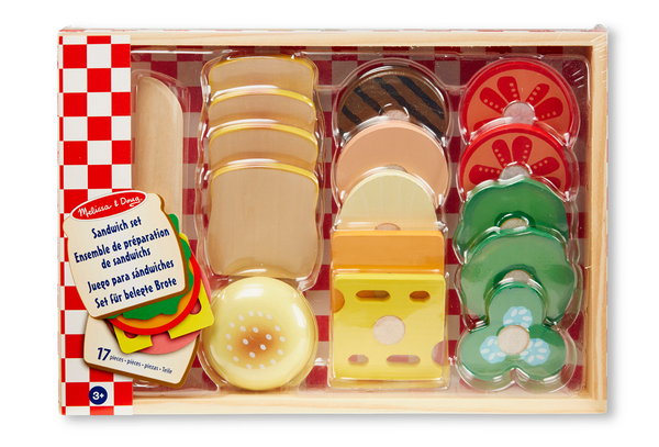 Melissa And Doug Melissa & Doug Felt Food Sandwich Playset Play ...